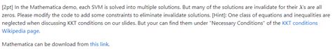 Solved 2pt In The Mathematica Demo Each Svm Is Solved