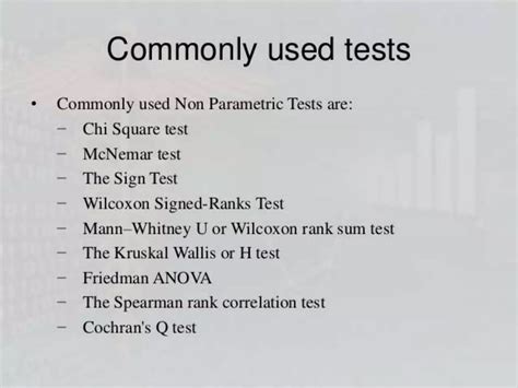 Parametric And Nonparametric Test Pptx