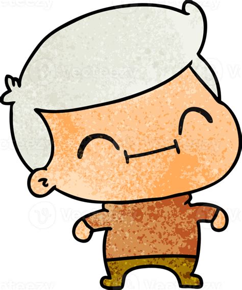 Hand Drawn Textured Cartoon Of Kawaii Older Man 45221134 Png