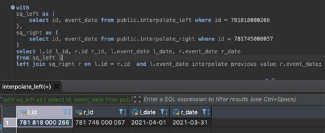 is it bug of interpolate previous value — vertica forum