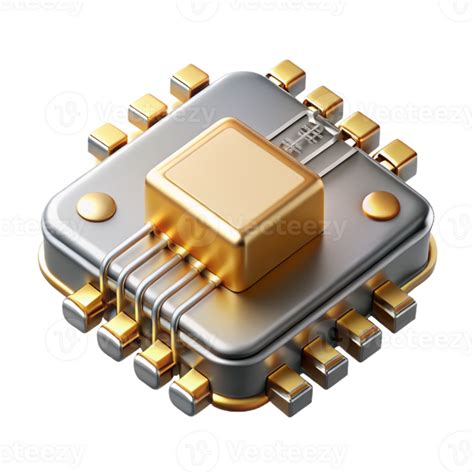 Elegant Rustic A Close Up Of A Microchip With Intricate Authentic 60326768 Png