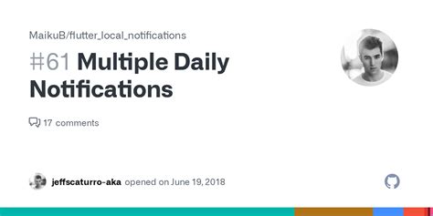 multiple daily notifications · issue 61 · maikub flutter local
