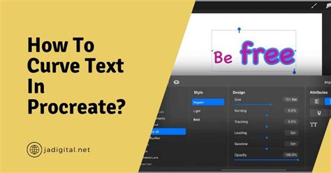 How To Curve Text In Procreate Jadigital