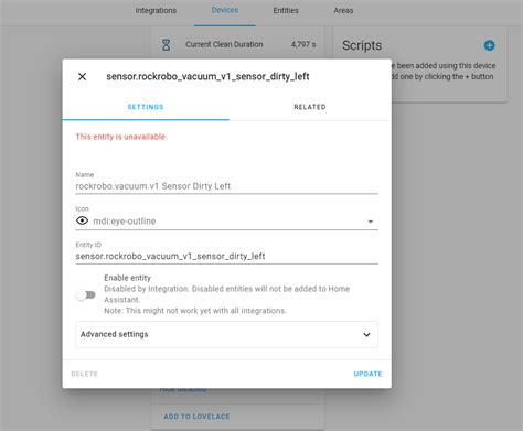 No Sensors For Filter Brush And Sensor Life On Xiaomi Vacuum 1 · Issue
