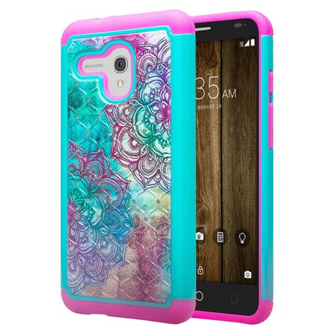 Jitterbug Smart Case Protective Hybrid Diamond Soft Silicone Cover With Hard Case For Jitterbug