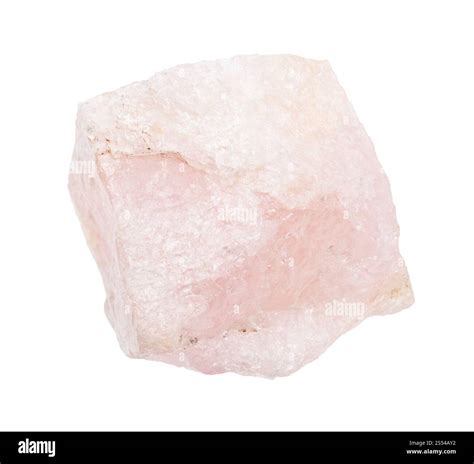 Closeup Of Sample Of Natural Mineral From Geological Collection Raw Morganite Vorobyevite