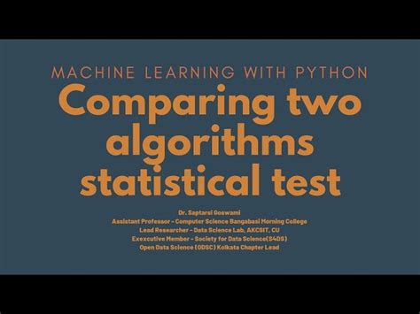 Statistical Significance Tests For Comparing Machine Learning Algorithms Reasontown