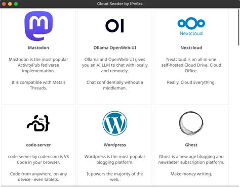 Self Host With Ipv6rs Ipv6 Provider Cloud Seeder Setup Instructions