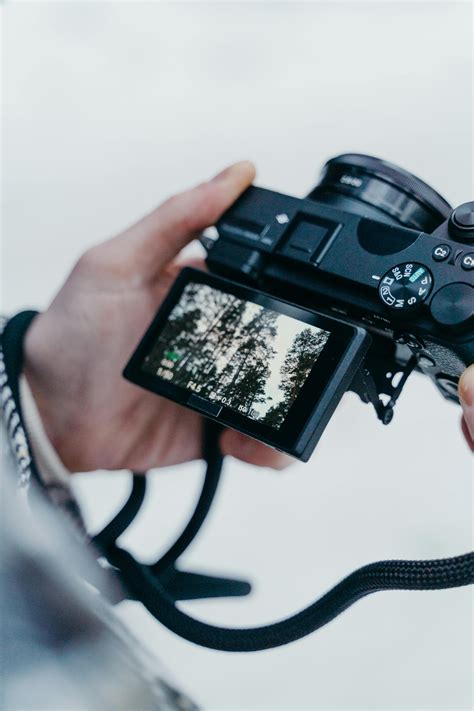 ~을 사용하여 Dslr 그립 기기 낮 늑골이있는 다이얼 단추 디자인 미니멀리스트 밝은 방법 배경을 흐리게 보케 사진 장비 사진작가 상세한 손