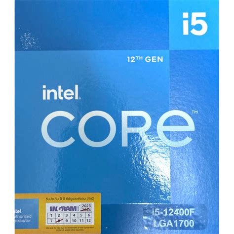 Cpu Intel I5 12400f ของใหม่ 9 24 พร้อมส่ง Shopee Thailand