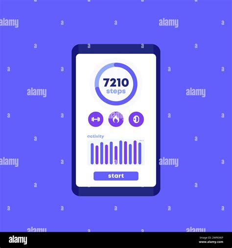 Fitness App Vector Ui Design Stock Vector Image And Art Alamy