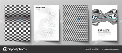 Vector Illustration Layout Of A4 Format Modern Cover Mockups Design Templates For Brochure