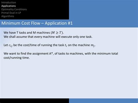 Ppt Minimum Cost Flows Introduction And Basic Algorithms Powerpoint