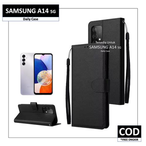 Jual Case SAMSUNG A G Flip Casing Terbaru Kesing HP Premium GALAXY Cokelat A Jakarta