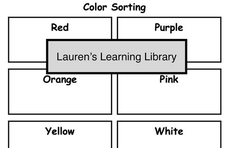Digital Download Color Sorting Activity Kindergarten Preschool Special Education Math Busy Book