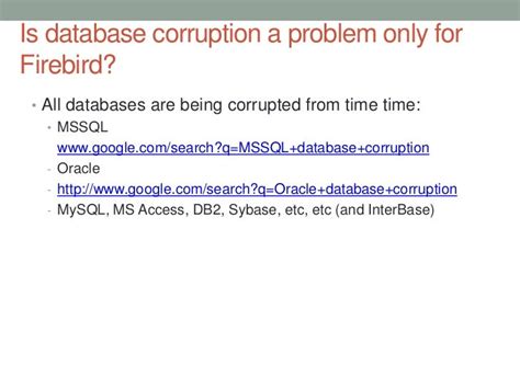 Firebird Database Recovery And Protection For Enterprises And Isv