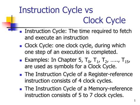Ppt Instruction Cycle Vs Clock Cycle Powerpoint Presentation Free Download Id5771148