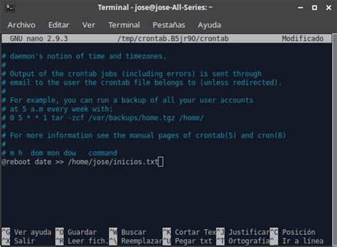 Crontab Programando Tareas En Linux Un Fantasma En El Sistema
