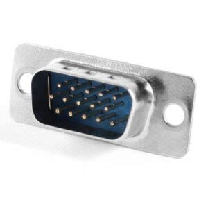 Male DB15 VGA Connector Solder Type Flux Electronix