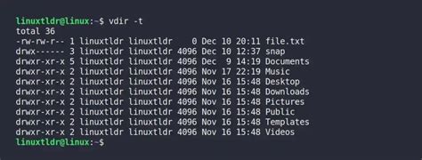 Beginners Guide For Vdir Command In Linux