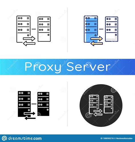 Reverse Proxy System Architecture Stock Image