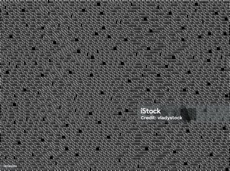 Technology Digital Background With Binary Code Matrix Background Stock