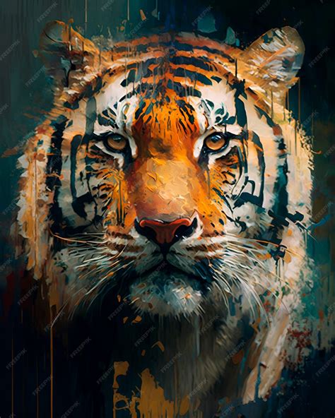 Premium Photo Wild Tiger Portrait Close Up Wild Nature Powerful