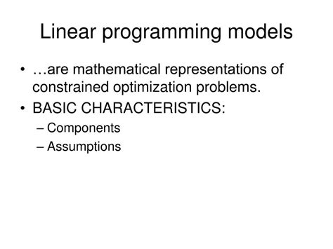 Ppt Linear Programming Powerpoint Presentation Free Download Id
