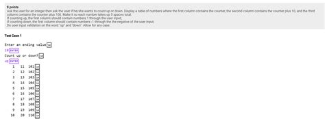 Solved 8 Points Column Contains The Counter Plus 100 Make