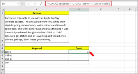 Easy Steps On How To Count The Repetition Of A Word S In Excel