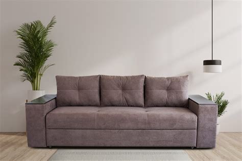 Диван прямий розкладний двоспальний з нішами для білизни в бильцях та корпусі Оскар ціна