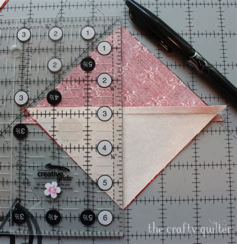 Quarter Square Triangle Tutorial The Crafty Quilter