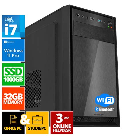 Intel Compleet Pc Intel Core I7 32 Gb Ddr4 1 Tb Ssd Windows 11