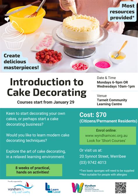 Tafe Cake Decorating Courses Perth Shelly Lighting