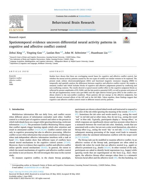 Pdf Spatiotemporal Evidence Uncovers Differential Neural Activity