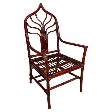 1970s Bamboo Armchair With Handmade Wicker Joints For Sale At 1stdibs