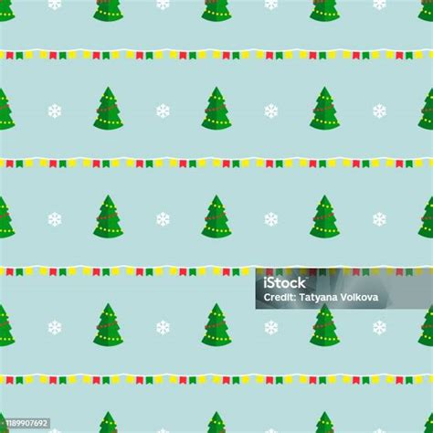크리스마스 트리와 원활한 패턴입니다 벡터 그림입니다 0명에 대한 스톡 벡터 아트 및 기타 이미지 0명 12월 1월 Istock