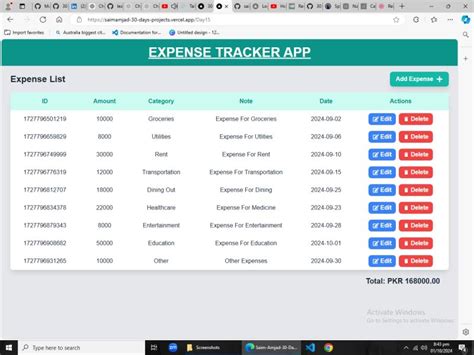Saim Raza On Linkedin 30daysofcode Day15 Expensetrackerapp Nextjs Tailwindcss 12 Comments