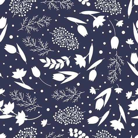 Premium Vector Flower Seamless Pattern Vector
