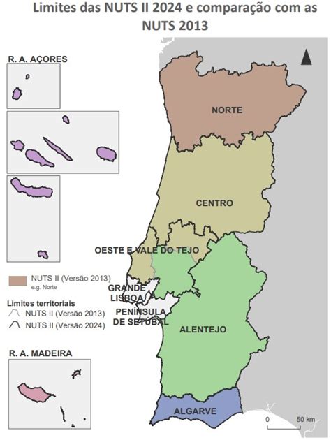 🗺️ Atualização Nas Nuts Em Portugal Em 2024 Ensino De Geografia