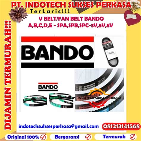 V Belt Bando Mitsuboshi Gates Vpower Banrope Indotech Sukses Perkasa