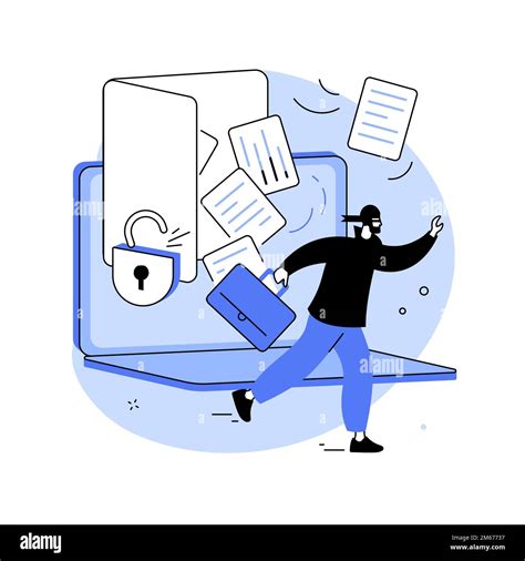 Data Leakage Abstract Concept Vector Illustration Data Breaches Info