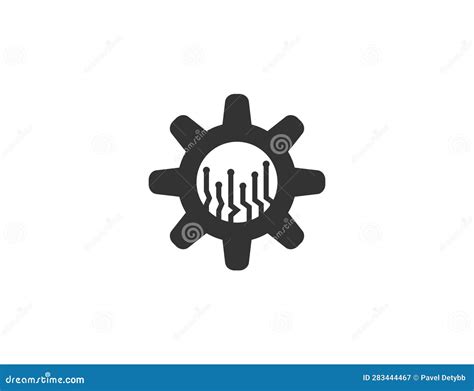 Automatism Process Gear Icon Vector Illustration Stock Vector Illustration Of Connection