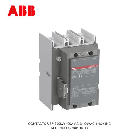 Contactor 3p 200kw 400a Ac 3 48 130v Acdc 400v Coil