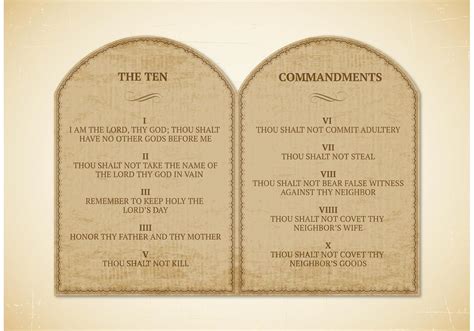 Free 10 Commandments Vector 84791 Vector Art At Vecteezy