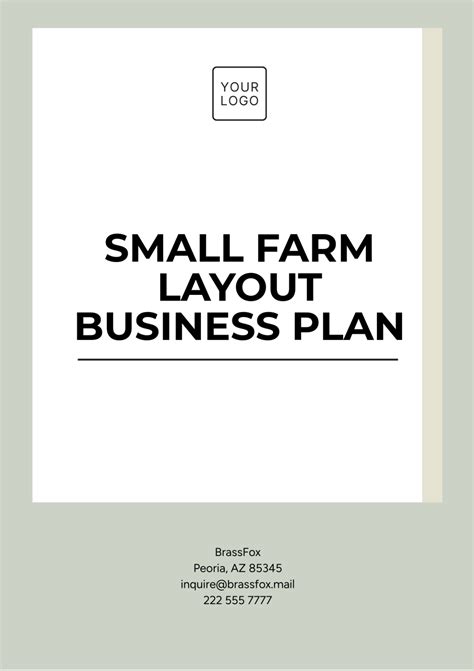 Free Vegetable Sample Farm Business Plan Template To Edit Online