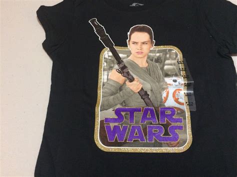 Nwt Disney Store Star Wars Rey Bb8 Tee Shirt Top Girls 56 Ebay