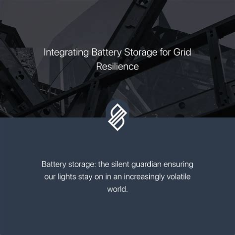 Integrating Battery Storage For Grid Resilience → Scenario