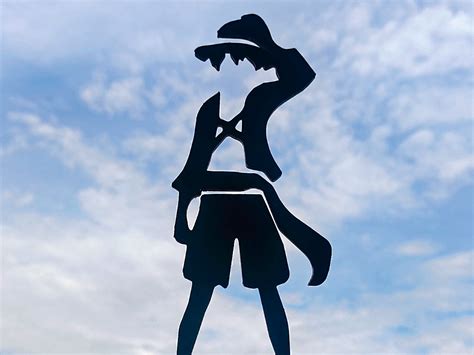 One Piece Luffy Silhouette Wall Art And Table Top By Jerald King