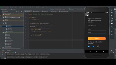 Flutter Ui Tutorial Welcome Login And Sign Up Screens Day 8 Youtube